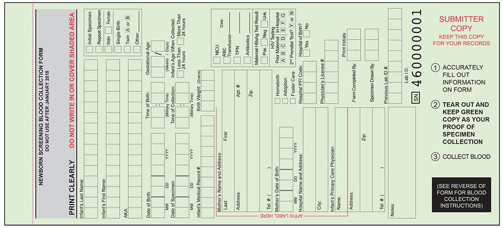 Specimen Collection | New York State Department of Health, Wadsworth Center